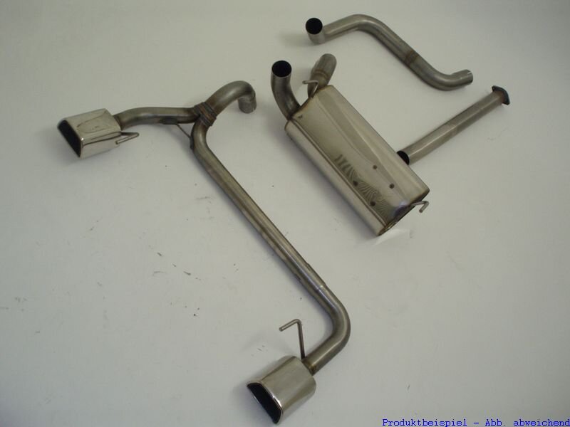 FMS 70mm Duplex-Anlage Edelstahl Opel Astra J GTC 3-Türer P-J 1.4Turb ...